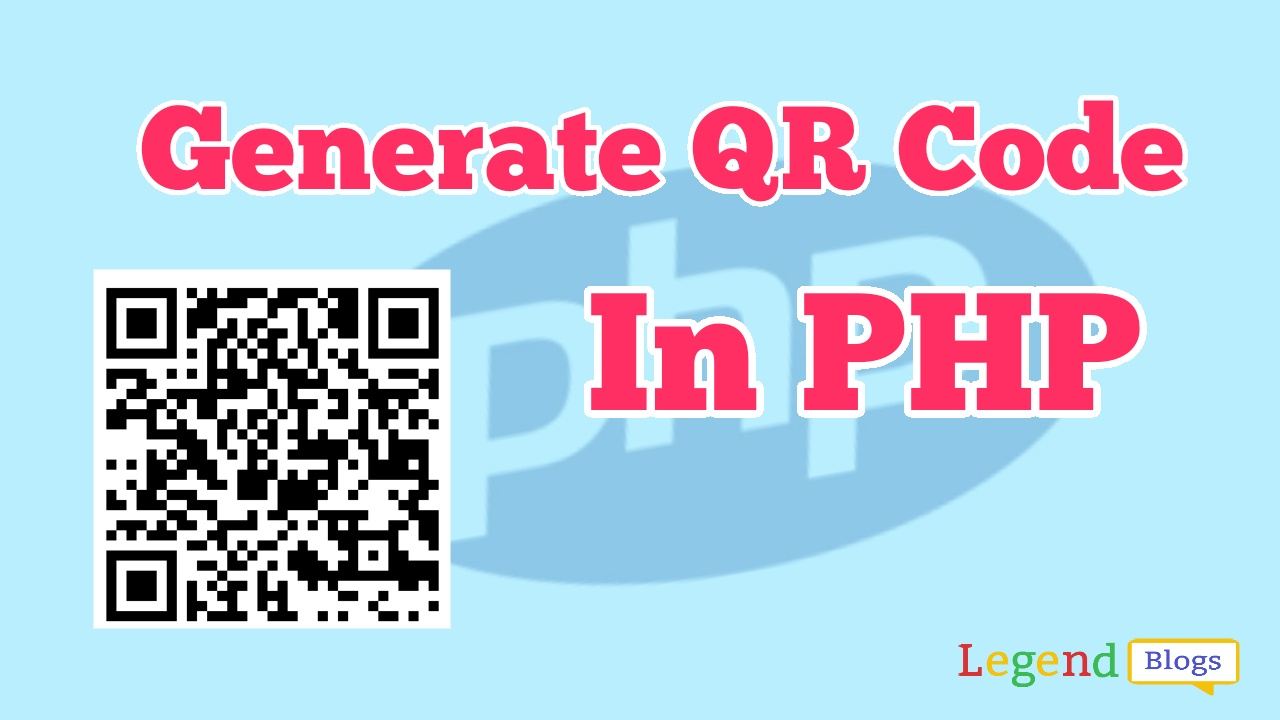 Generate QR Code In Php Using Google Api